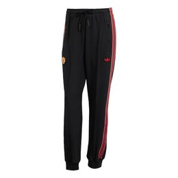 adidas originals Sporthose 'Manchester United Terrace Icons' Damen Gr&ouml;&szlig;e XXL rot / schwarz