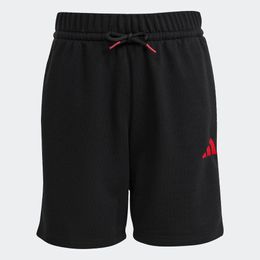 adidas Sportswear Sportshorts Jungen Gr&ouml;&szlig;e 140 rot / schwarz