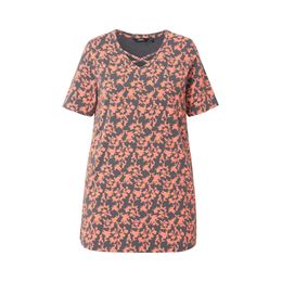 Ulla Popken Shirt Damen Gr&ouml;&szlig;e L/XL graphit / hellorange