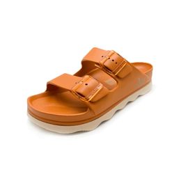 THIES Pantolette 'THIES 1856 Ecofoam Double Sandal' Damen Gr&ouml;&szlig;e 42 dunkelorange