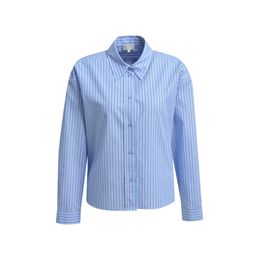Milano Italy Bluse Damen Gr&ouml;&szlig;e M himmelblau / wei&szlig;