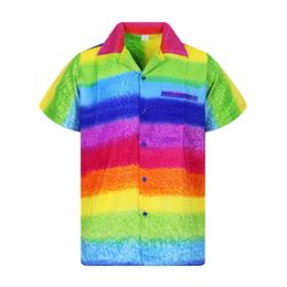 King Kameha Shirt 'Rainbow Horizontal' Herren Gr&ouml;&szlig;e L bunt