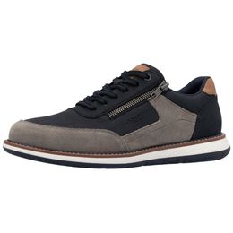 Rieker Sportlicher Schn&uuml;rschuh Herren Gr&ouml;&szlig;e 47 navy / umbra / grau