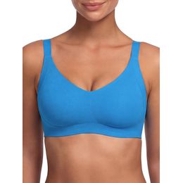 Cfab By Creamy Fabrics BH 'Seamless Compact Push-Up BH' Damen Gr&ouml;&szlig;e 80 himmelblau