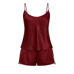 C&city Pyjama Damen Gr&ouml;&szlig;e XS bordeaux Winterkleid