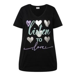 MIAMODA Shirt Damen Gr&ouml;&szlig;e XXL mischfarben / schwarz