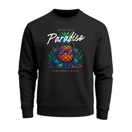 Neverless Sweatshirt 'Dj Pineapple' Herren Gr&ouml;&szlig;e XXXL schwarz