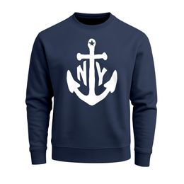 Neverless Sweatshirt 'NY Anker' Herren Gr&ouml;&szlig;e XL navy