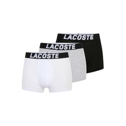 Lacoste Boxershorts Herren Gr&ouml;&szlig;e L graumeliert / schwarz / wei&szlig;