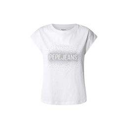 Pepe Jeans T-Shirt 'Raya' Damen Gr&ouml;&szlig;e M silbergrau / wei&szlig;