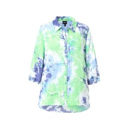 Ulla Popken Bluse Damen Gr&ouml;&szlig;e 4XL/5XL blau / mint / lila / wei&szlig;