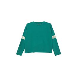 s.Oliver Sweatshirt M&auml;dchen Gr&ouml;&szlig;e 146/152 gr&uuml;n / wei&szlig;