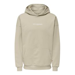 Only & Sons Only & Sons Sweatshirt 'LES CLASSIQUES' Herren Gr&ouml;&szlig;e XXL beige / wei&szlig;