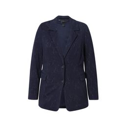Ulla Popken Blazer Damen Gr&ouml;&szlig;e 48 marine / naturwei&szlig;