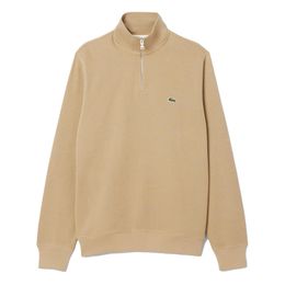 Lacoste Sweatshirt Herren Gr&ouml;&szlig;e XS beige / gr&uuml;n / wei&szlig;