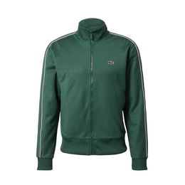 Lacoste Sweatjacke Herren Gr&ouml;&szlig;e M dunkelgr&uuml;n / rot / wei&szlig;
