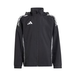 adidas Performance Sportjacke 'Tiro 25 Competition' Jungen Gr&ouml;&szlig;e 152 schwarz / wei&szlig;
