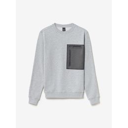 Le Temps Des Cerises Sweatshirt 'STIPA' Herren Gr&ouml;&szlig;e XXL grau / dunkelgrau