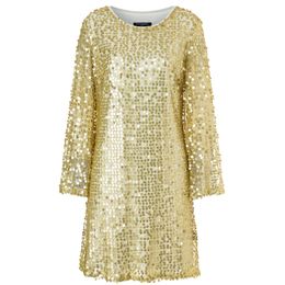 ana alcazar Abendkleid 'Wadana' Damen Gr&ouml;&szlig;e 38 gold / wei&szlig;