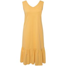 Ulla Popken Sommerkleid Damen Gr&ouml;&szlig;e 58/60 gelb
