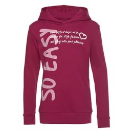 Kidsworld Hoodie mit Print M&auml;dchen Gr&ouml;&szlig;e 152/158 bordeaux