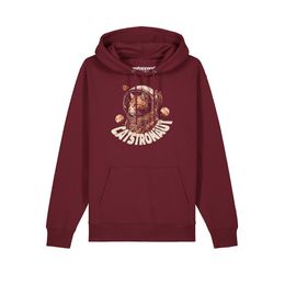 Watapparel Sweatshirt ' Catstronaut ' Herren Gr&ouml;&szlig;e XXXL mischfarben / burgunder