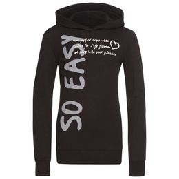 Kidsworld Sweatshirt M&auml;dchen Gr&ouml;&szlig;e 176/182 grau / schwarz / wei&szlig;