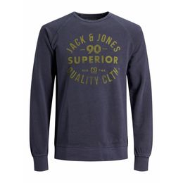 Jack & Jones Jack & Jones Sweatshirt Herren Gr&ouml;&szlig;e XS marine / limone