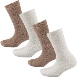 Camano Socken Damen Gr&ouml;&szlig;e 39/42 braun / offwhite