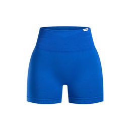 Smilodox Issy Seamless Scrunch Shorts High Waist Damen Gr&ouml;&szlig;e S blau