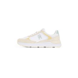 Tommy Hilfiger Sneaker Damen Gr&ouml;&szlig;e 37 creme / gelb / dunkelgrau / wei&szlig;