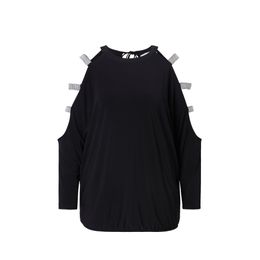 MIAMODA Shirt Damen Gr&ouml;&szlig;e 4XL schwarz / silber