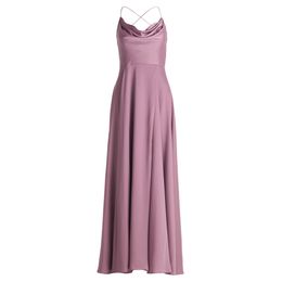 Vera Mont Abendkleid mit Wasserfallausschnitt Damen Gr&ouml;&szlig;e 40 altrosa Winterkleid