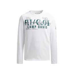 CAMP DAVID T-Shirt Herren Gr&ouml;&szlig;e S gr&uuml;n / wei&szlig;