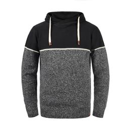 INDICODE Jeans Pullover 'Lynde' Herren Gr&ouml;&szlig;e XXXL graumeliert / schwarz / wei&szlig;
