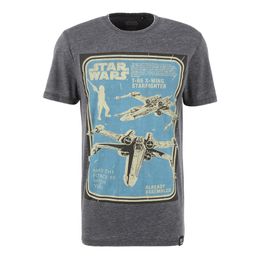 Recovered T-Shirt 'Star Wars X-Wing Assembled' Herren Gr&ouml;&szlig;e S dunkelgrau
