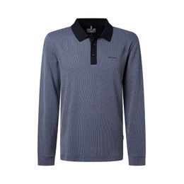 Pierre Cardin Shirt Herren Gr&ouml;&szlig;e S nachtblau / wei&szlig;