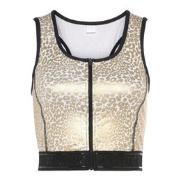 active by Lascana Lascana Active Sporttop Damen Gr&ouml;&szlig;e L gold / schwarz / wei&szlig;