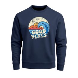 Neverless Sweatshirt 'Good Vibes' Herren Gr&ouml;&szlig;e XXXL navy