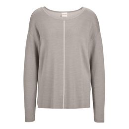 Madeleine Mode Madeleine Pullover Damen Gr&ouml;&szlig;e S/M cappuccino / wei&szlig;