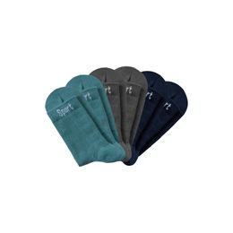 Bench Sportsocken Herren Gr&ouml;&szlig;e 35/38 navy / dunkelgrau / jade / wei&szlig;