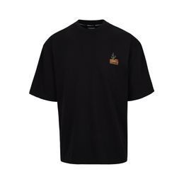 Spitzbub Shirt 'Black Journey' Herren Gr&ouml;&szlig;e S dunkelgr&uuml;n / orange / schwarz