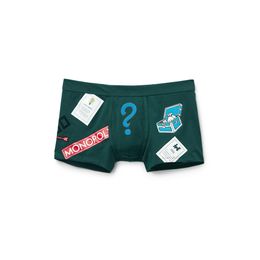 Iuman Intimissimi Uomo Pants 'Hasbro Monopoly' Herren Gr&ouml;&szlig;e XXL dunkelgr&uuml;n / mischfarben / schwarz