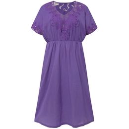 Ulla Popken Kleid Damen Gr&ouml;&szlig;e 58/60 lila Winterkleid