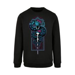 F4NT4STIC Sweatshirt 'Harry Potter Neon Nagini' Herren Gr&ouml;&szlig;e XS cyanblau / beere / schwarz / wei&szlig;