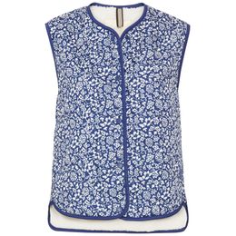 Camel Active Weste mit Bluprint Damen Gr&ouml;&szlig;e 4XL blau