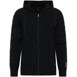 Carlo Colucci Strickjacke Herren Gr&ouml;&szlig;e XXXL gold / schwarz