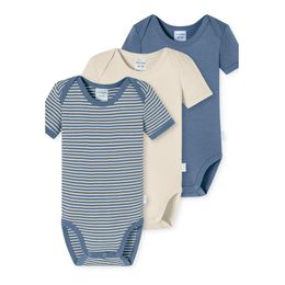 Schiesser Body ' Nature Love ' Jungen Gr&ouml;&szlig;e 68 beige / blau