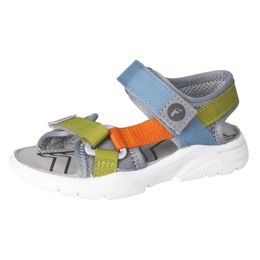 Ricosta Sandale Jungen Gr&ouml;&szlig;e 26 hellblau / graphit / kiwi / orange