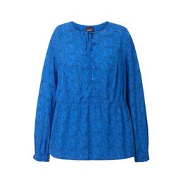 Ulla Popken Schlupfbluse Damen Gr&ouml;&szlig;e 4XL/5XL blau / dunkelblau